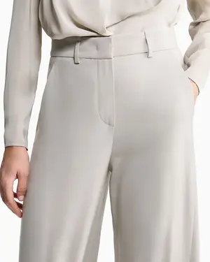 Giorgio Armani Pure Wool Wide-leg Trousers