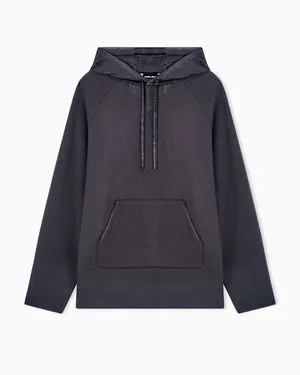 Giorgio Armani Viscose Double Jersey Hooded Sweatshirt