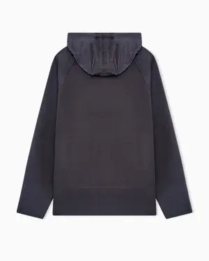 Giorgio Armani Viscose Double Jersey Hooded Sweatshirt