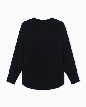 Giorgio Armani Cupro Basketweave Shirt Jacket