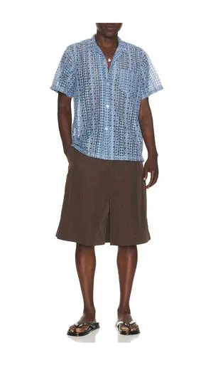 BATHER Tide Gonzo Lace Camp Shirt