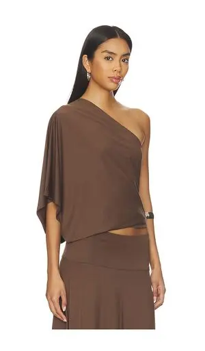 BELLE ANNA Arden Asymmetrical One-shoulder Top