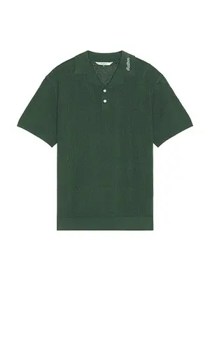 MALBON Resort Crochet Polo - Green