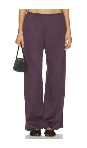 LESET Yoko Pocket Pant - Malbec