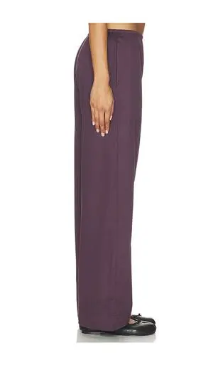 LESET Yoko Pocket Pant - Malbec