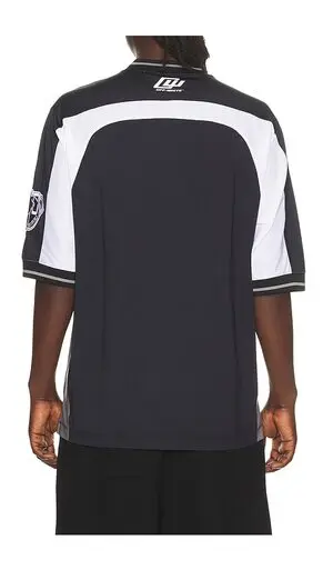 Off-White Eagle Team Soccer Jersey - Black