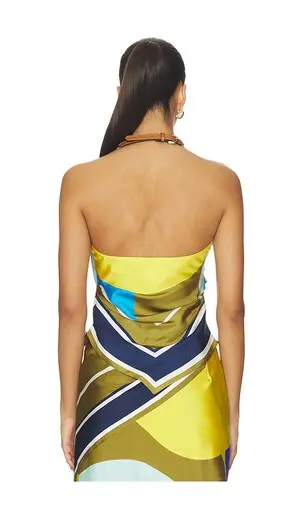 Amir Taghi Halterneck Asymmetrical Top