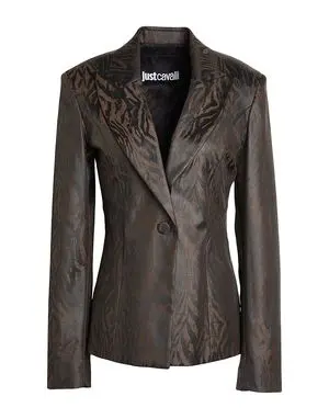 Just Cavalli Single-breasted Jacquard Blazer