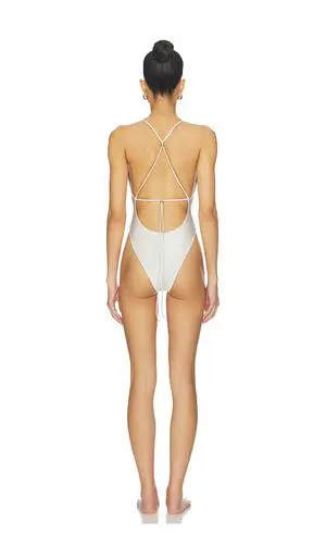 Frankies Bikinis X Jennie Agnes Satin One Piece