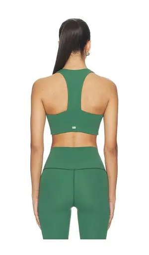 Splits59 Sara Airweight Bra In Dark Green - Arugula