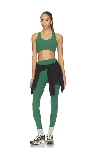 Splits59 Sara Airweight Bra In Dark Green - Arugula