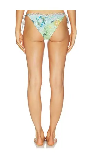 Agua Bendita Alegria Solstice Bikini Bottom In Blue,green