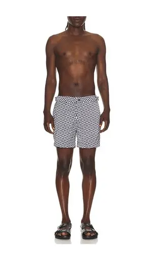 Onia Calder Buckle 5 Swim Trunks - Midnight