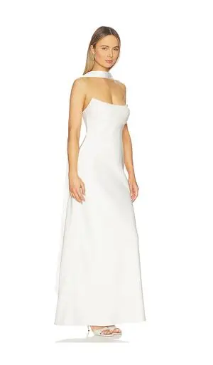RUNAWAY THE LABEL Strapless Maxi Dress - Pearl