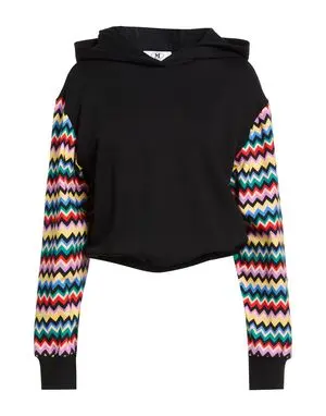 Missoni Cotton French Terry Hoodie With Signature Print Sleeves