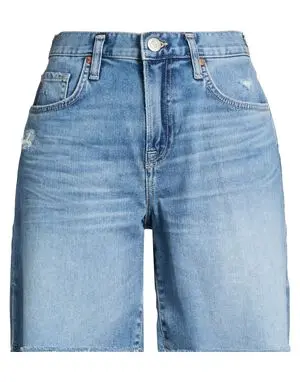 True Religion Mid-rise Denim Shorts With Distressed Details