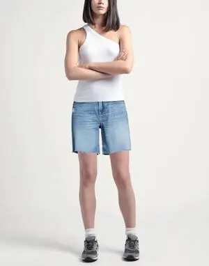 True Religion Mid-rise Denim Shorts With Distressed Details