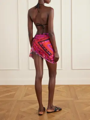Emilio Pucci Printed Self-tie Cotton Pareo