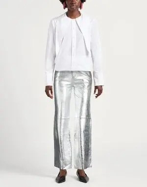 Maje Sheepskin Leather Bootcut Pants