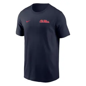 Nike Ole Miss Rebels Ncaa Short-sleeve T-shirt - Blue