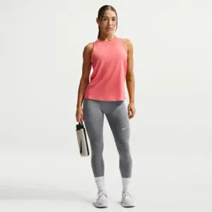 Nike One High-waisted 7/8 Leggings With Pockets - Grey