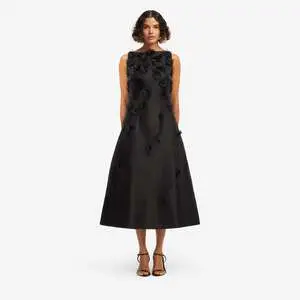 LEO LIN Cleo Petal Sleeveless Midi Dress