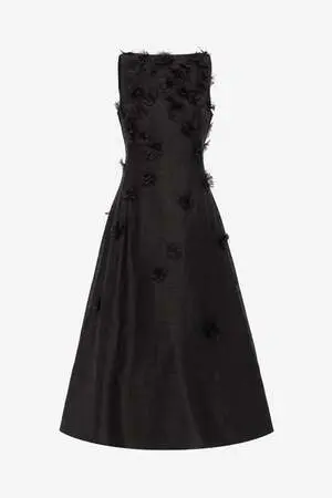 LEO LIN Cleo Petal Sleeveless Midi Dress