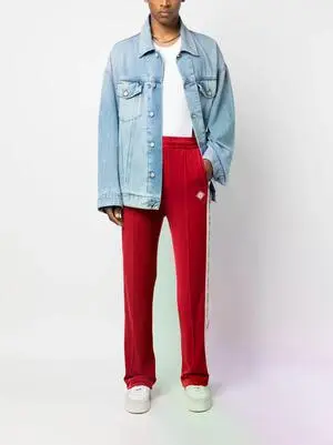 Casablanca Logo-patch Striped Track Pants - Red