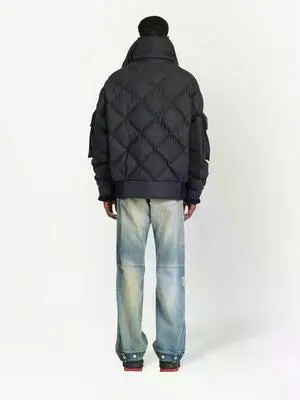 Balmain Zip-up Padded Jacket With Embroidered Logo