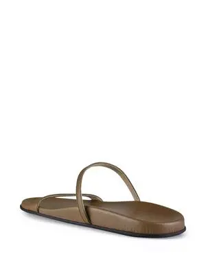 THE ROW Hugh Leather Sandals - Brown