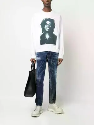 Dsquared2 Paint-splatter Slim-cut Jeans