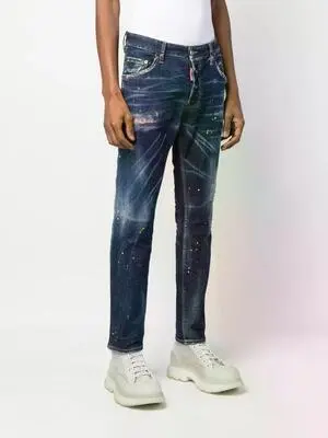 Dsquared2 Paint-splatter Slim-cut Jeans