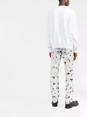 Off-White Logo Print Long Sleeve Sweatshirt