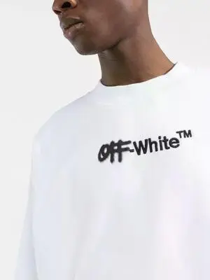 Off-White Logo Print Long Sleeve Sweatshirt
