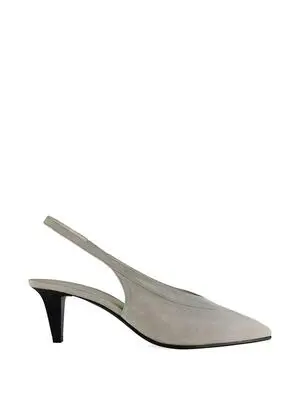 Loro Piana Rebecca Suede Pumps - Grey