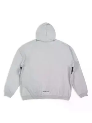 Balenciaga Logo Print Jersey Hoodie