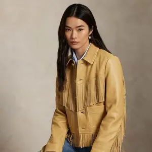 Ralph Lauren Fringe Leather Jacket