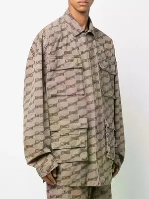 Balenciaga Bb Monogram Cargo Shirt