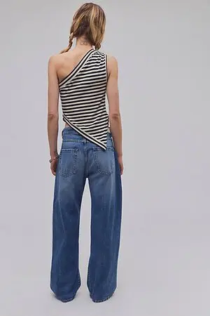 ICON DENIM LOS ANGELES Bea Soft Wide-leg Boyfriend Jeans - Eclipse Blue