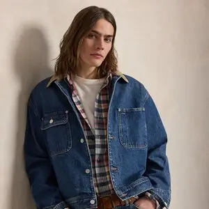 Ralph Lauren Indigo-dyed Denim Corduroy-collar Trucker Jacket - Outpost