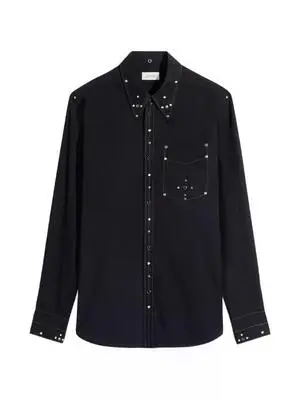 LEMAIRE Studded Cotton Crepe Fitted Shirt