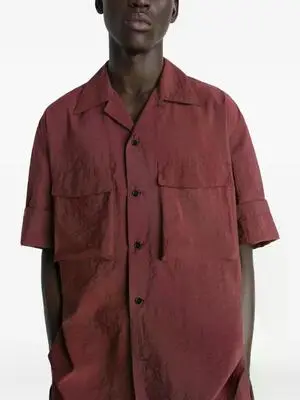 LEMAIRE Short Sleeve Utility Shirt In Washed Technical Cotton