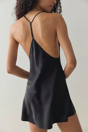 Frankies Bikinis X Jennie Colette Silk Mini Slip Dress