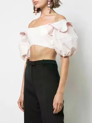 ELLERY Hilaria Cropped Top - Pink