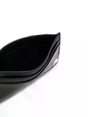Alexander McQueen Logo Print Cardholder - Black