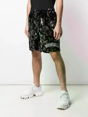 Supreme Floral Print Velour Shorts