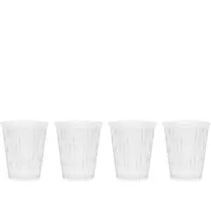 SERVICE PROJECTS Canteen Bodega Glass Set Of 4 - Clear