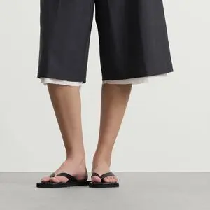 Auralee Soft Leather Flip-flops