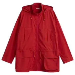 Auralee Cotton Lawn Hooded Blouson Jacket