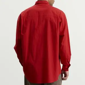 Auralee Cotton Lawn Shirt - Red
